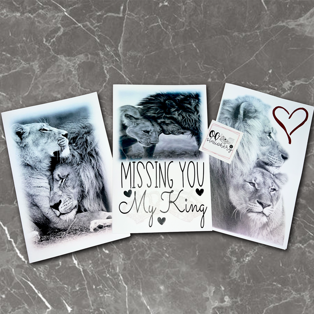 King Trio Cards – OG Stationery